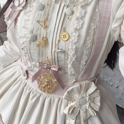 Doll小熊洛丽塔项链复古雕花蝴蝶结少女宫廷Lolita配饰