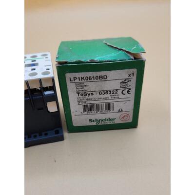 接触器 LP1K0610BD 24Vdc  DIN 导轨 690VAC 6A 3