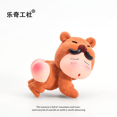 卡通小新挨揍树脂摆件装饰品送礼