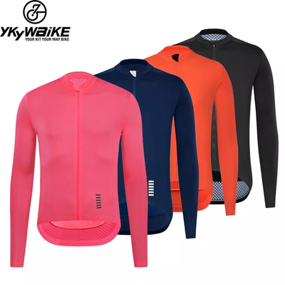 Autumn Pro Team black Long Sleeve Aero Jersey race cycling j