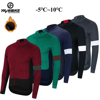 YKYW-Jersey de Ciclismo de Invierno para hombre, chaqueta t