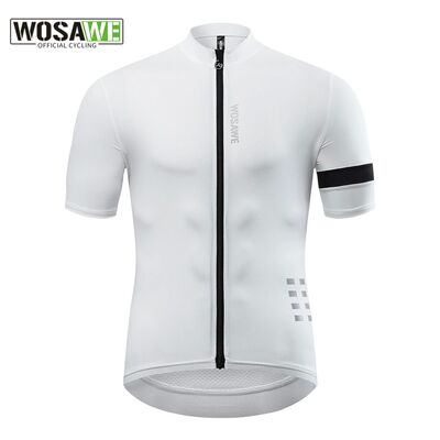 WOSAWE-Maillot de ciclismo para hombre, de manga corta Camis