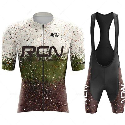 RCN-Ropa De Ciclismo para hombre, camisa De manga corta para
