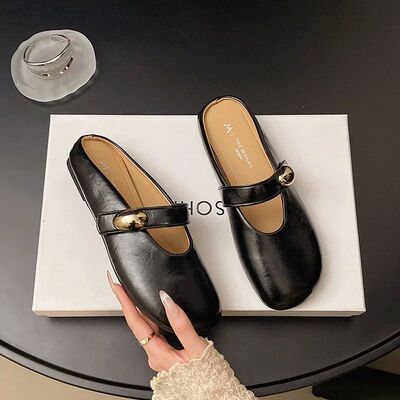 Hot Sell Woman Net Ballet Shoe Buckle Band Strap Boat Shoe L