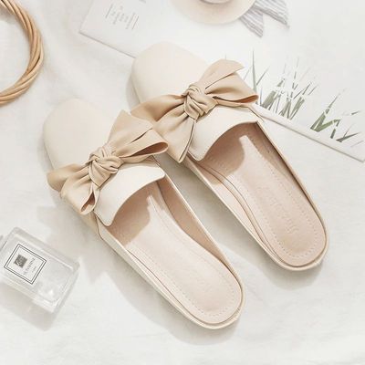 2023 Luxury Woman Mules Summer Close Toe Women Slippers Bowt
