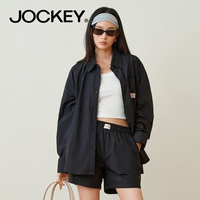 jockey2026夏季新款防晒套装女士百搭外穿衬衫松弛高级感外套上衣