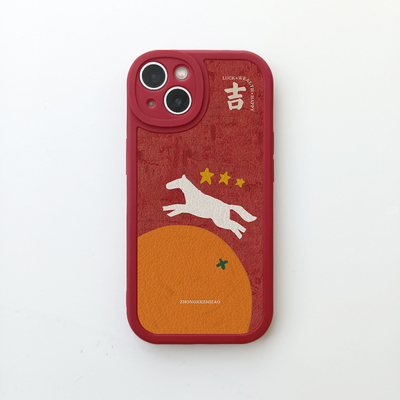 多型号苹果安卓小羊皮精孔复古