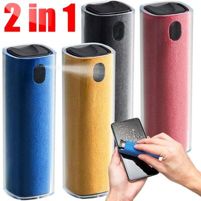 2In1 Mobile Phone Screen Cleaner Spray Bottle Set Computer