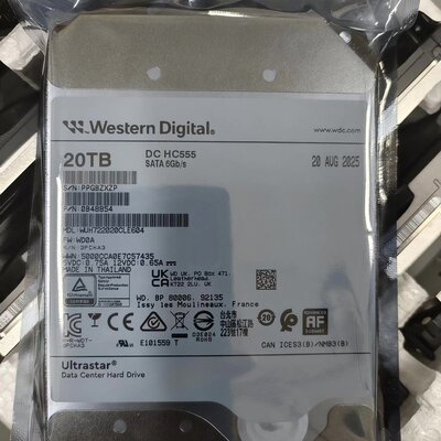 请议价-西数 Ultrastar DC HC555 20TB 企业级