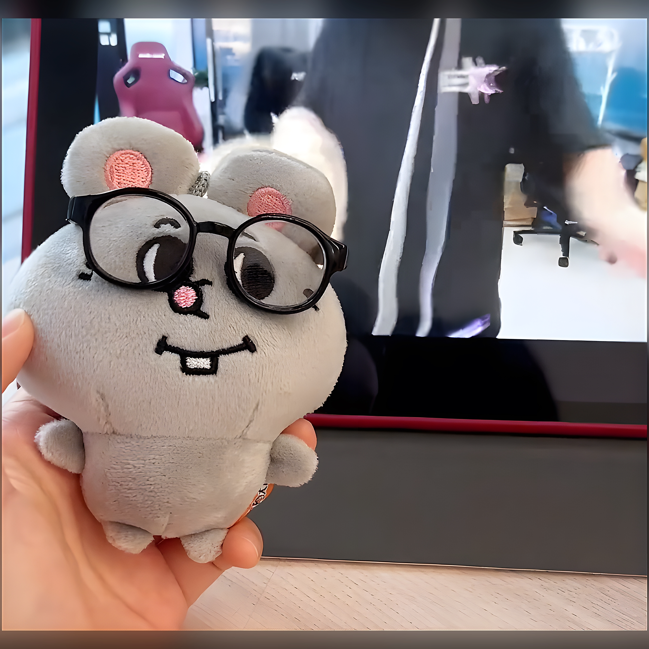 网红美叽大鼠毛绒玩偶挂件少女心公仔背包装饰送女生创意小礼物