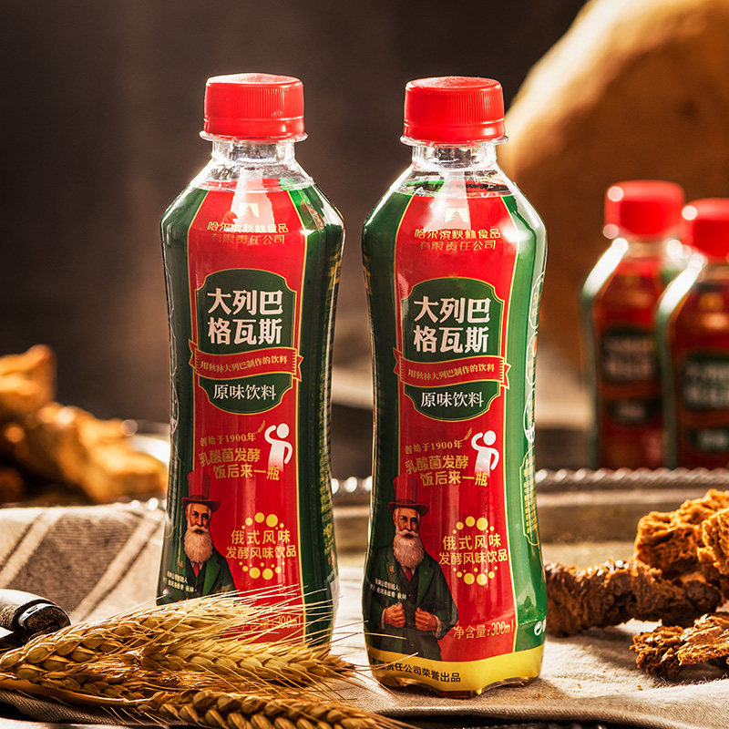 伊雅格瓦斯300ml*12瓶大列巴发酵饮料俄式风味传统工艺省级非遗