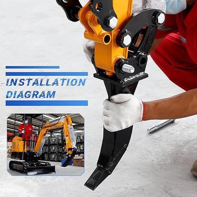 出口加拿大小型挖掘机辅具 Ripper松土器液压拇指夹 快换销轴抓夹
