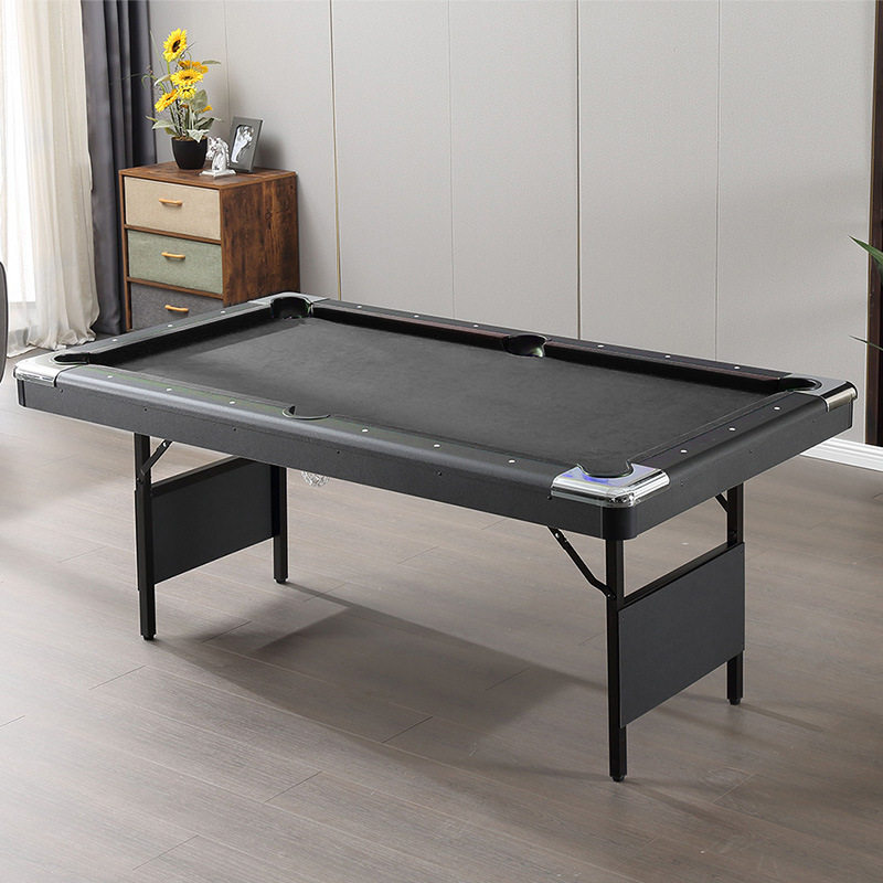 家用室内成人2.1米7尺折叠台球桌 免安装桌球台撞球台pool table