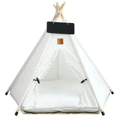 Pet Teepee Tent for Cats and Dogs Portable Removable Washabl