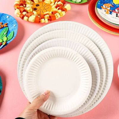 50pcs Paper Plate, Disposable Party Tableware, Bone Spitting