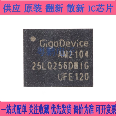 原装正品 GD25LQ256DWIG WSON-8 256M-bit 1.8V串行闪存芯片