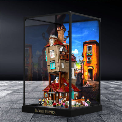 适用乐高哈利波特系列 76437 陋居收藏版手办一体式合金框收纳盒