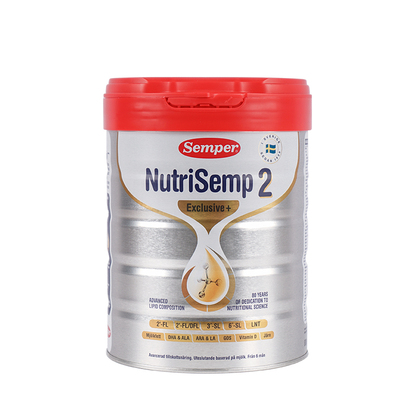 27.4月SEMPER森宝白金版婴幼儿配方奶粉2段800G6-12个月
