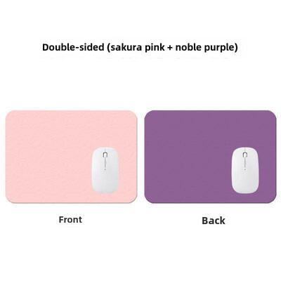 Leather Solid Color Mouse Pad simple leather desk pad small