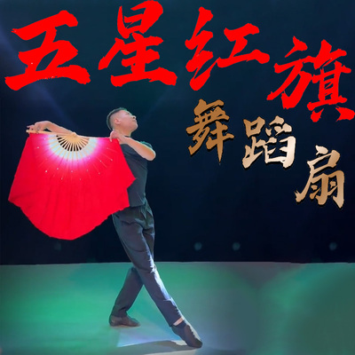 高先玉同款五星红旗同款扇子