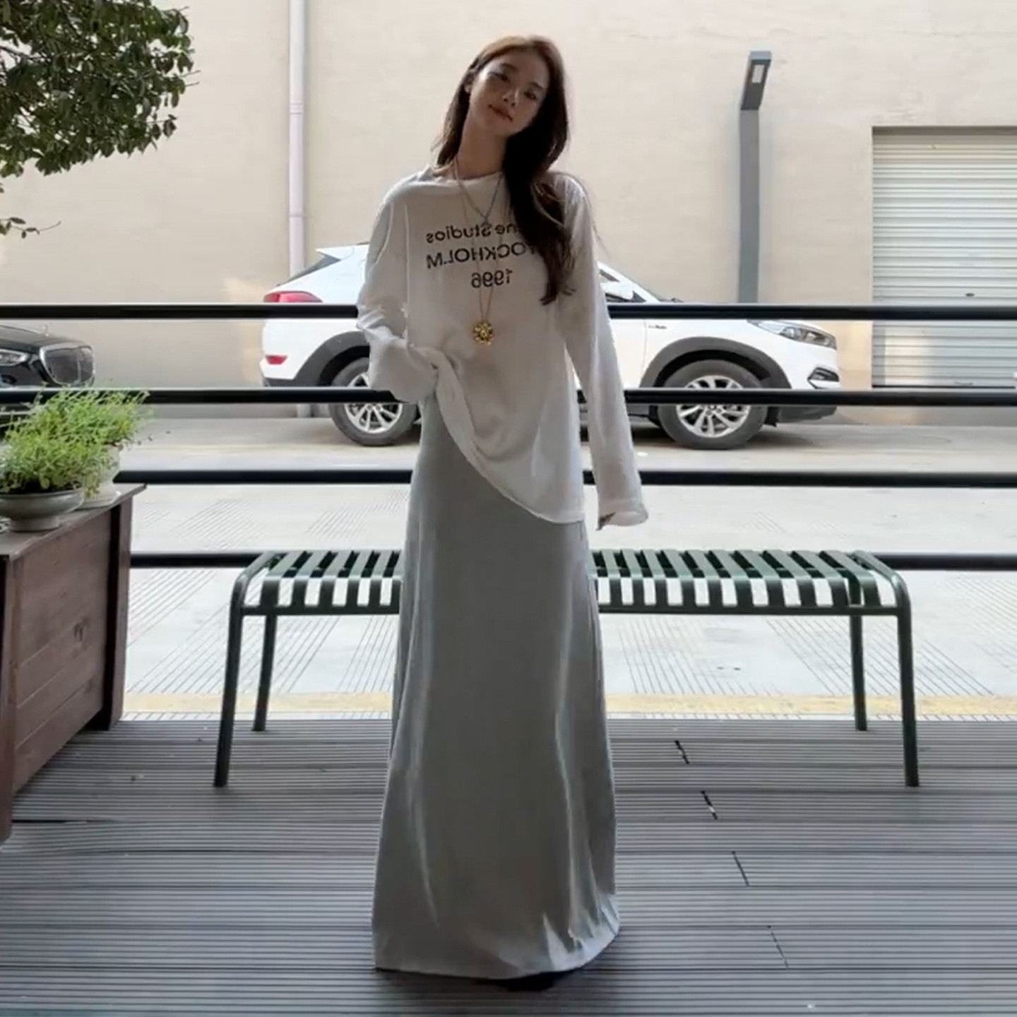 2026新款韩系慵懒风穿搭配一整套洋装子女早春季松弛感套装长裙