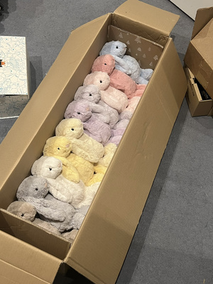 JELLYCAT邦尼兔米粽郁金香粉色