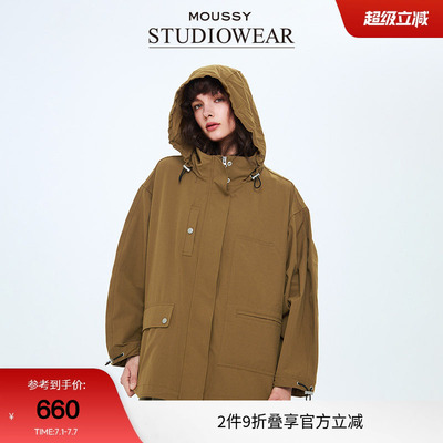 STUDIOWEAR x MOUSSY春季户外风夹克外套女028ISA30-1701