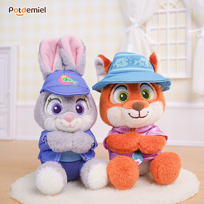 迪士尼potdemiel蜂蜜罐朱迪盖瑞毛绒书包挂件电影周边玩偶礼物女