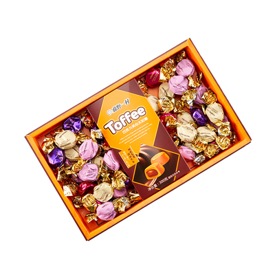 藤野一村新年礼盒巧克力夹心太妃糖果300g春节年货（代可可脂）