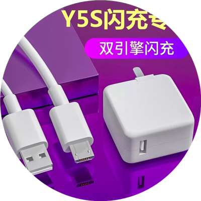 适用vivoY5S原装9V2A充电器头手机闪充双引擎vivoY5s数据线充电头18w从电线充电线数据线快充