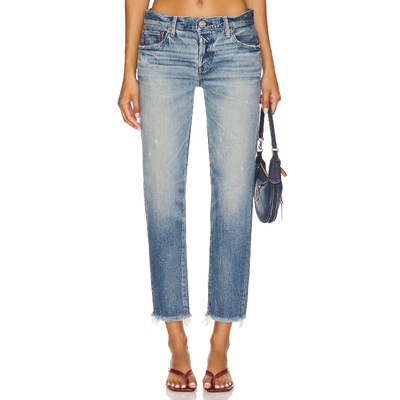 [春季新品]Moussy Vintage BRETTON 直筒 蓝色 美式复古风REVOLVE