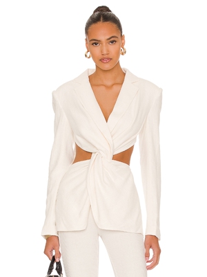 L'Academie EMMY 西装 revolve小众新款 象牙白