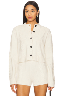 4th & Reckless 开衫 奶油色revolve小众新款冬季保暖