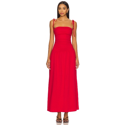 ALL THE WAYS ORELIA 裙子 红色REVOLVE小众新款