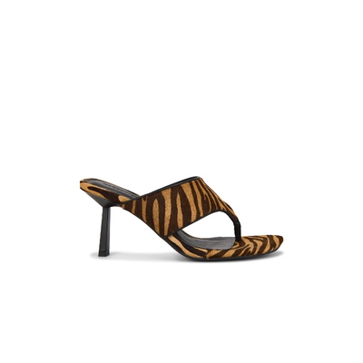 Nakedvice 高跟鞋棕色豹纹欧美时尚性感复古凉鞋REVOLVE新款女鞋