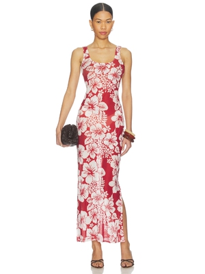 Leslie Amon ROSELLE 裙子 revolve小众新款 红色