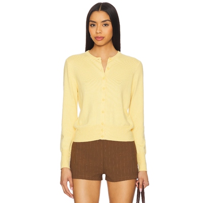 [春季新品]GUIZIO EMELIE 开衫 黄色羊毛衫REVOLVE小众