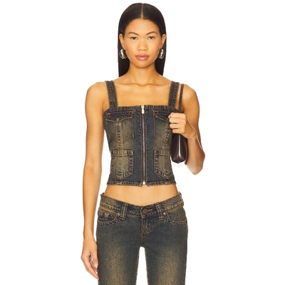 [冬季内搭]Abrand UTILITY 牛仔上装蓝色辣妹风 REVOLVE小众新款