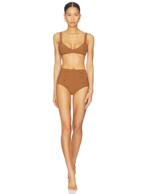 Lisa Marie Fernandez MAGDALENA 高腰比基尼套装 revolve小众新