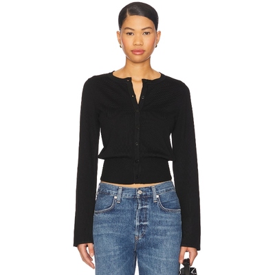 SNDYS AUGUST 系扣上装 黑色REVOLVE小众新款