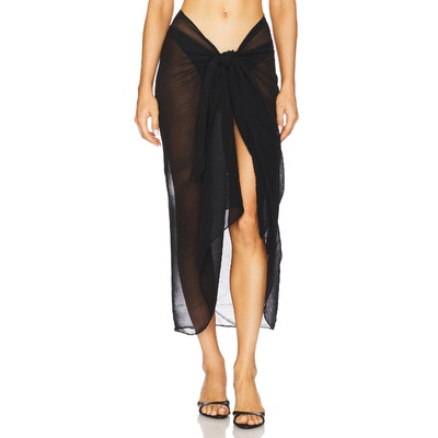 [春季新品]Away That Day SANTORINI 半身裙 黑色REVOLVE小众