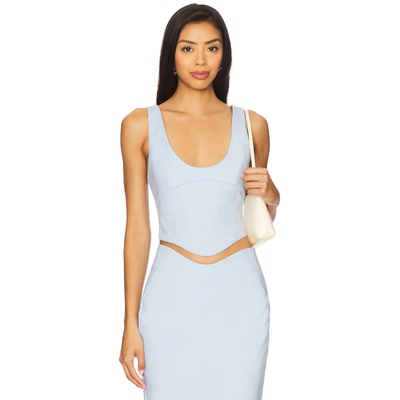 [冬季新品]Camila Coelho LOTTA 上装 Baby BlueREVOLVE小众新款
