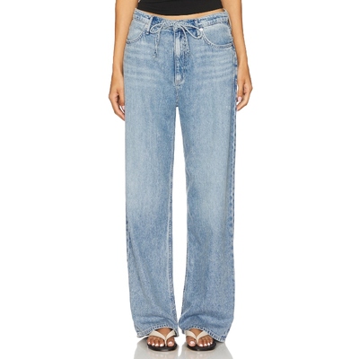 [冬季新品]Rag & Bone 牛仔裤蓝色阔腿宽松裤长裤美式休闲REVOLVE