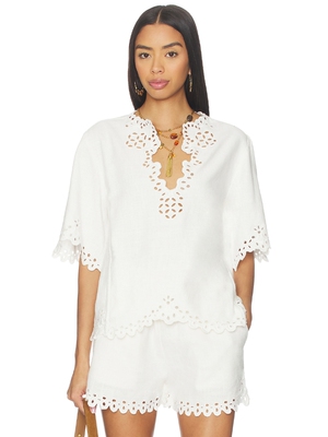 Isabel Marant Etoile SHANA 上装 revolve小众新款 白色