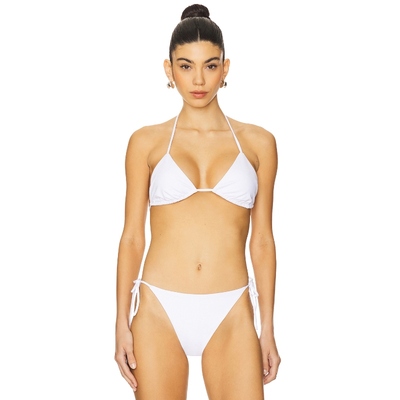 Susana Monaco 捆带比基尼文胸上装白色y2k辣妹风REVOLVE