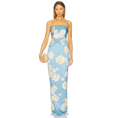 SAU LEE SOFIA 裙子蓝色REVOLVE小众新款