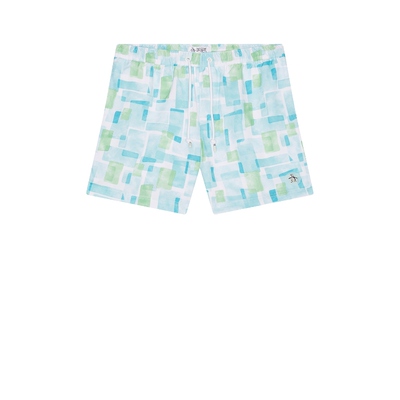 Original Penguin 7 游泳短裤 白色REVOLVE小众新款
