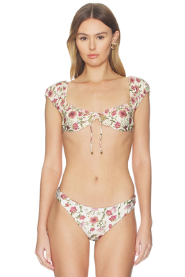 Agua Bendita LUPITA 比基尼短内衣 白色revolve小众新款