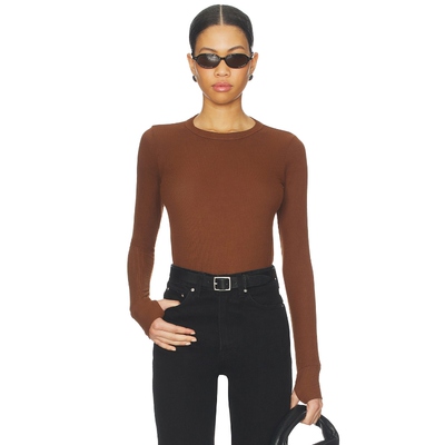 Michael Lauren Alick Longsleeve Fitted Top 干revolve小众新款