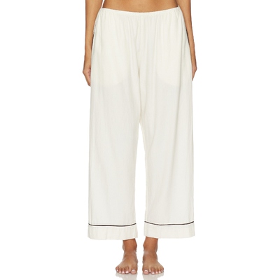 The Great THE FLANNEL 长裤 奶油色 美式休闲风REVOLVE小众新款